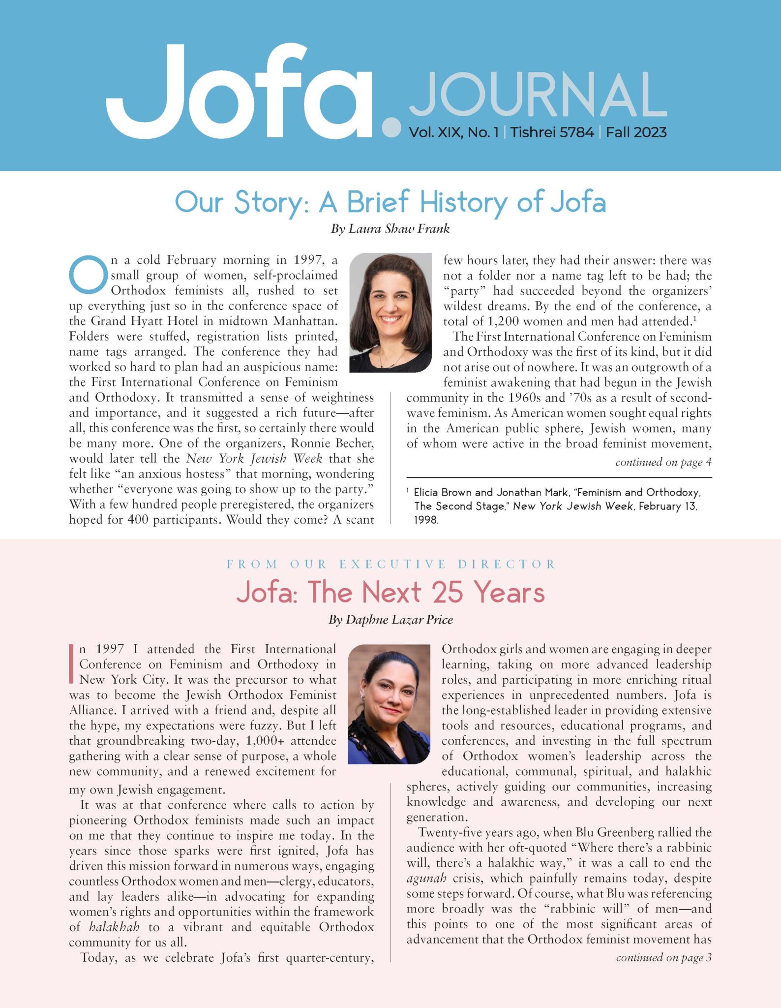 JOFA’s 25th Anniversary Issue – Jofa
